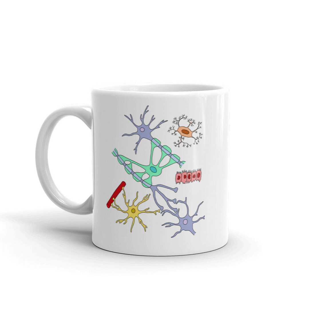 Neurons & Glia Mug, Neuroscience, Brain, Science Mug, Mug Life, Nerdy ...