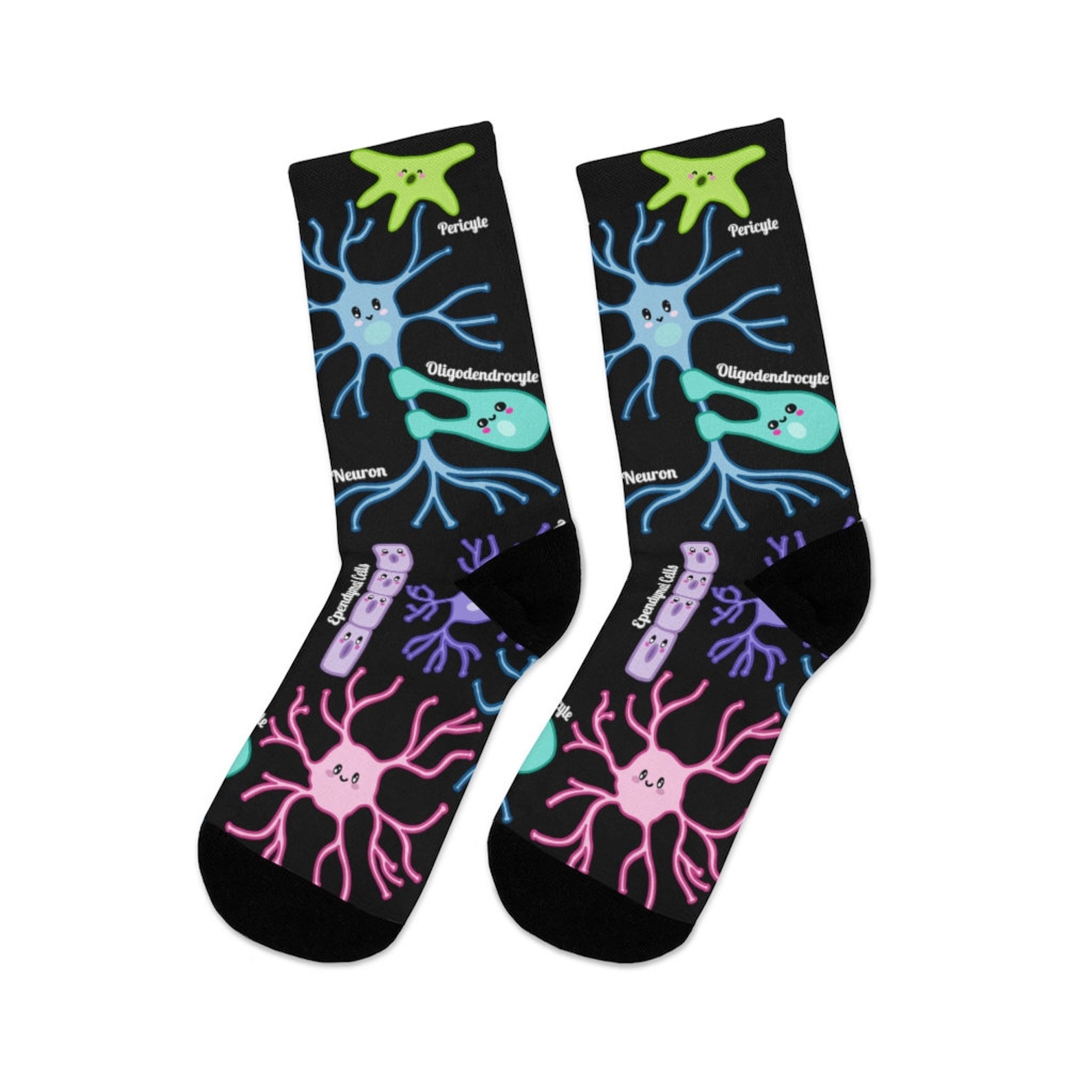 Kawaii Brain Cell Socks: Funny Neuroscience Biology Gift - Etsy Australia