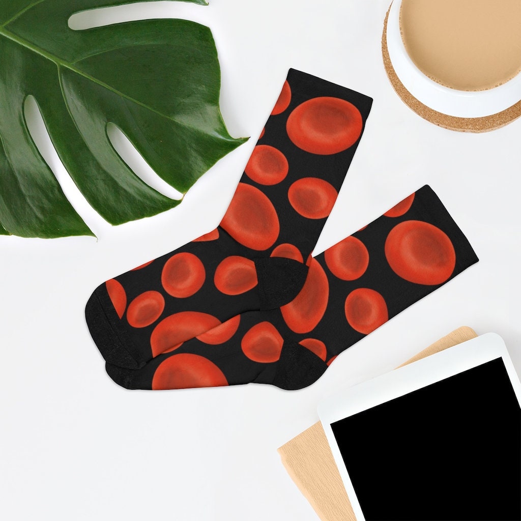 Red Blood Cells Socks, Biology Science Gift - Etsy