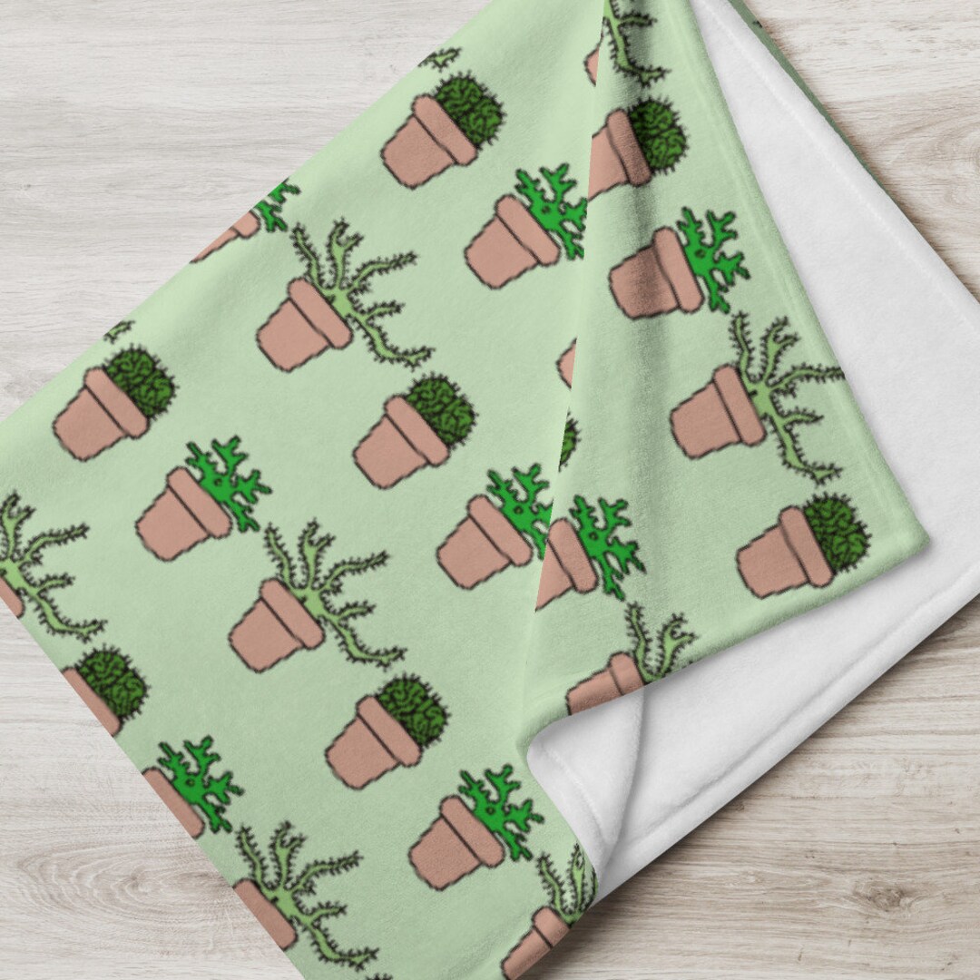 Neuron Cacti Throw Blanket, Neuroscience, Psychology, Neurology Gifts ...