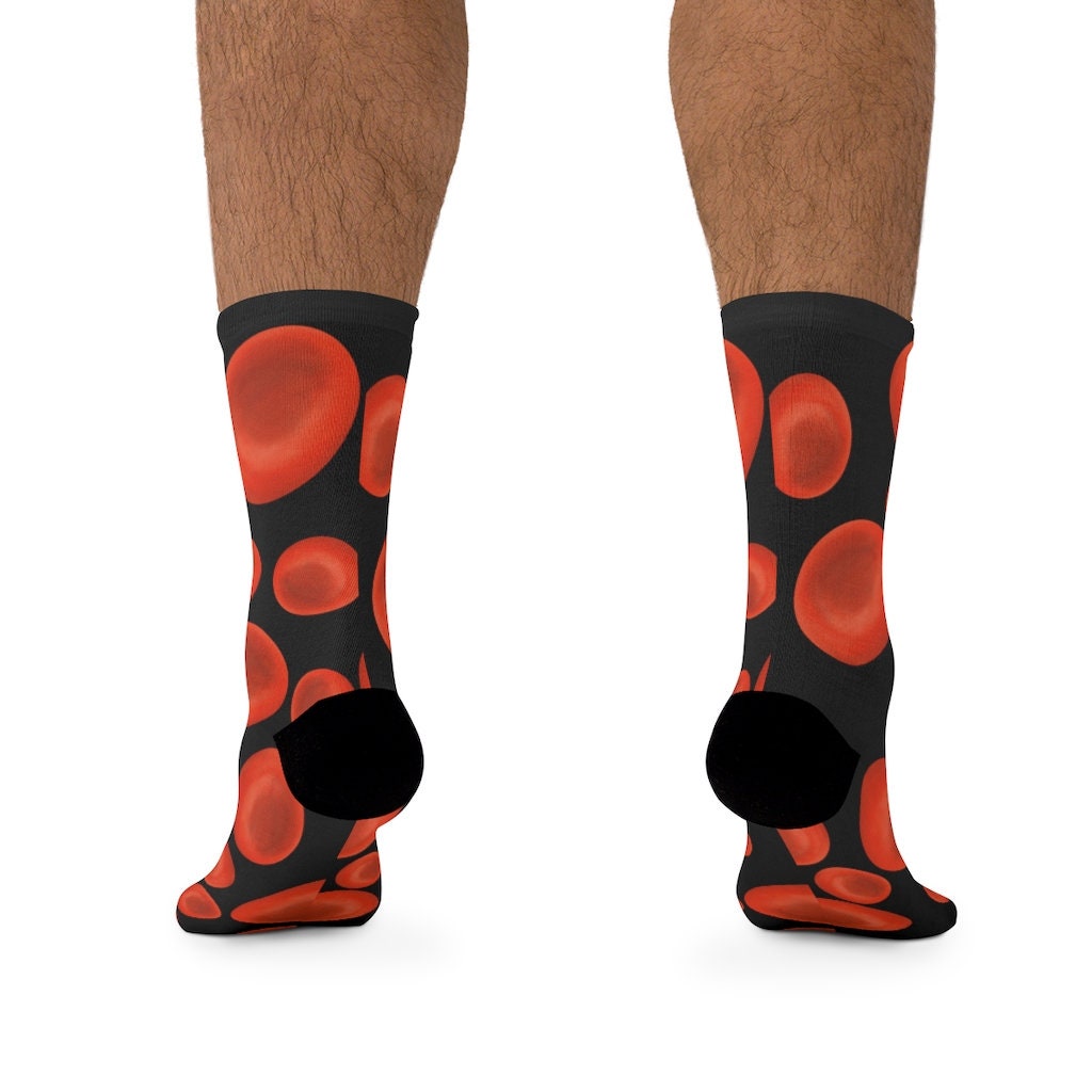 Red Blood Cells Socks, Biology Gifts, Nurse School, Biomedical ...