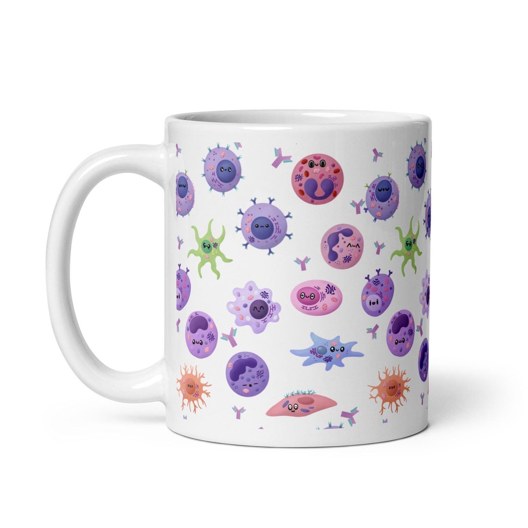 Immune Cells Mug, Biology Student, Science Teacher, Graduation Gift ...