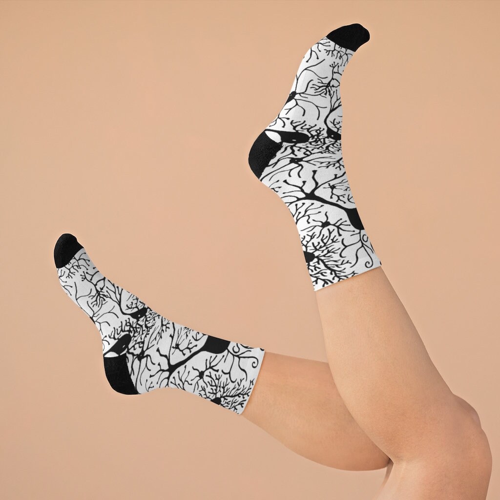 Whimsical Neuron Socks Neuroscience Neurology Gifts Funny | Etsy