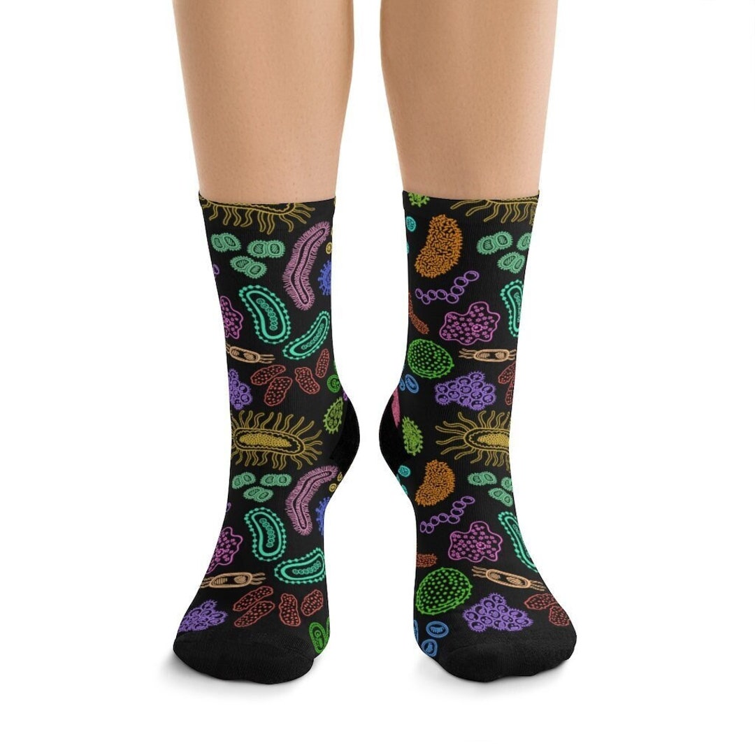 Microbes Socks, Microbiology, Graduation Gift, Science Teacher, STEM ...