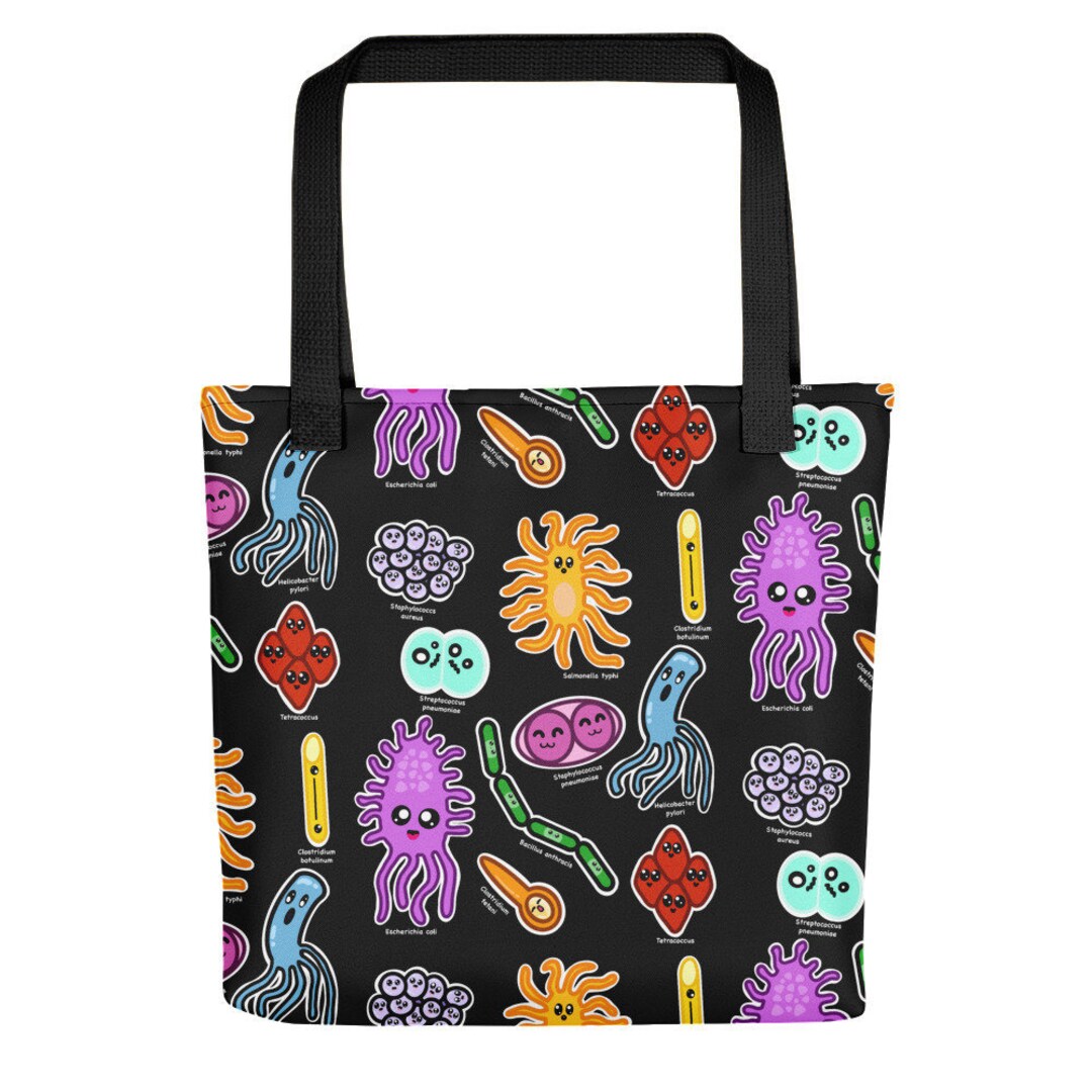 Types of Bacteria Tote Bag: Microbiology Biology Science Gift - Etsy