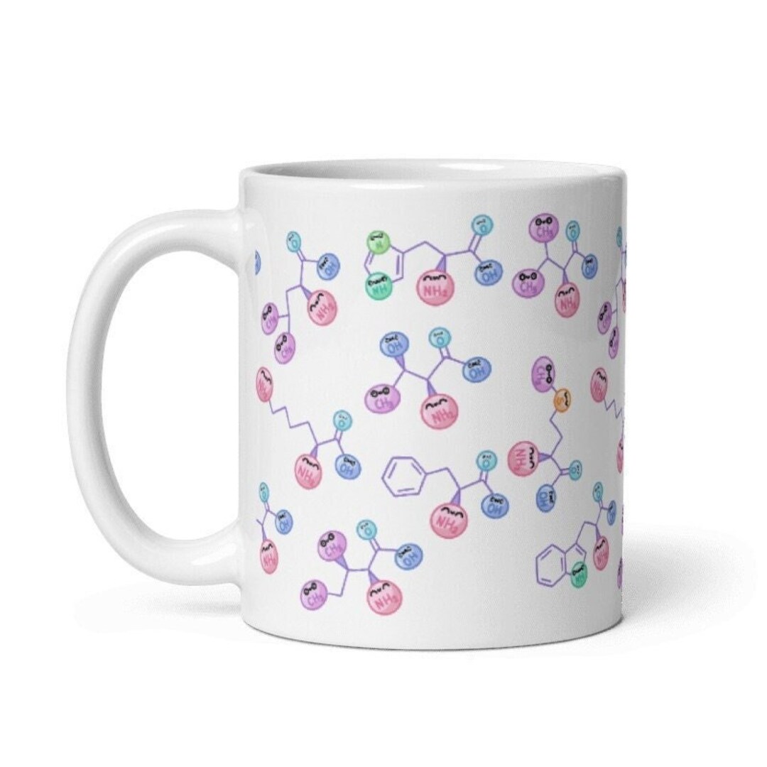 Cute Essential Amino Acids Mug, Graduation Gift, Chemistry Student ...