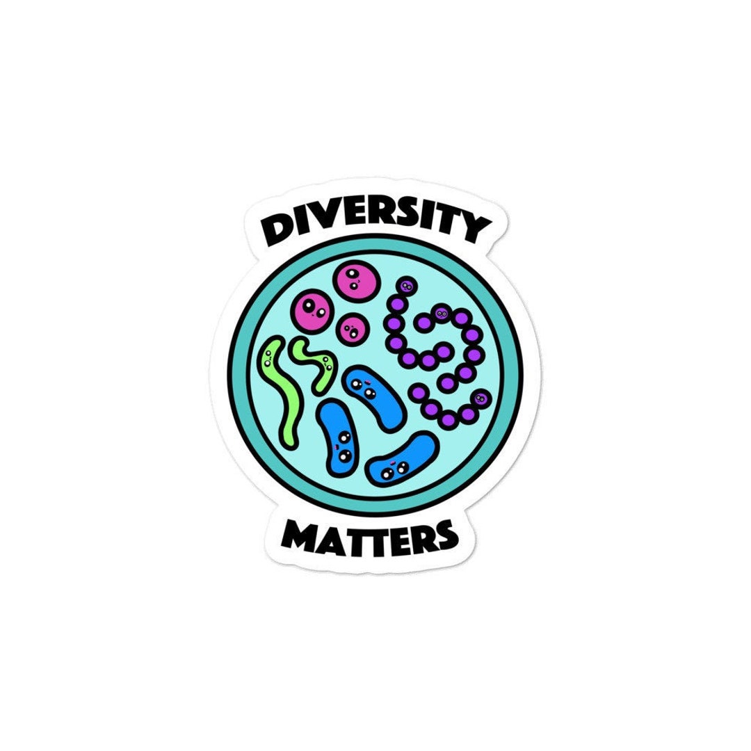 Diverse Bacteria Kiss Cut Sticker: Microbiology Biology Gift - Etsy