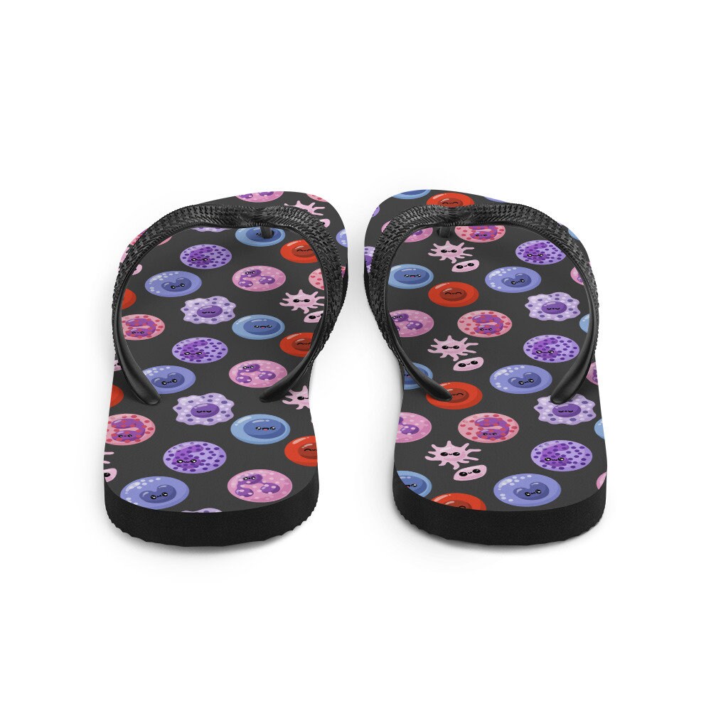 Types of Blood Cells Flip-flops, Science Teacher, Haematology Gifts ...
