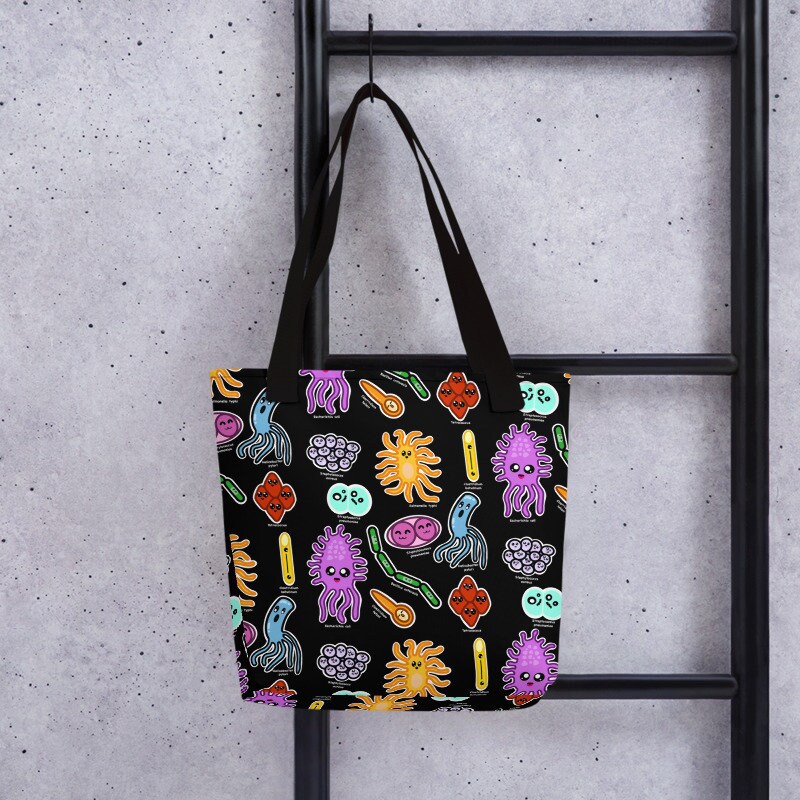 Types of Bacteria Tote Bag: Microbiology Biology Science Gift - Etsy