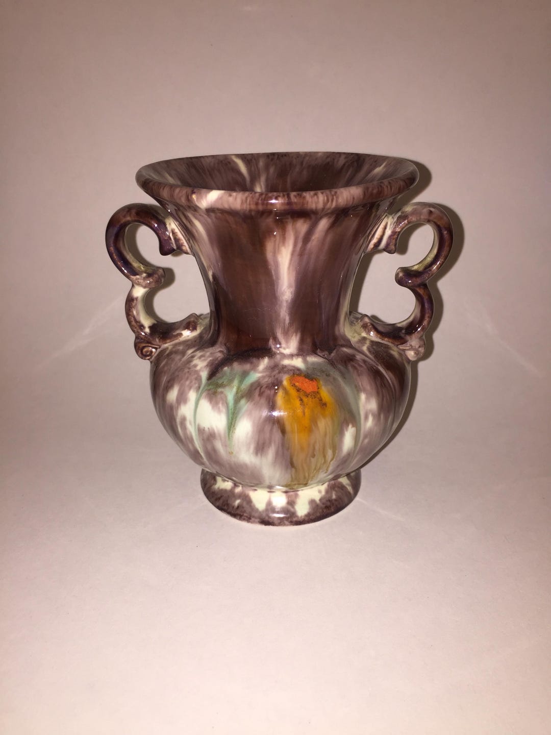 Rare Antique Two Handle Vase Germany Numbered Limited Edition Lava Flow ...