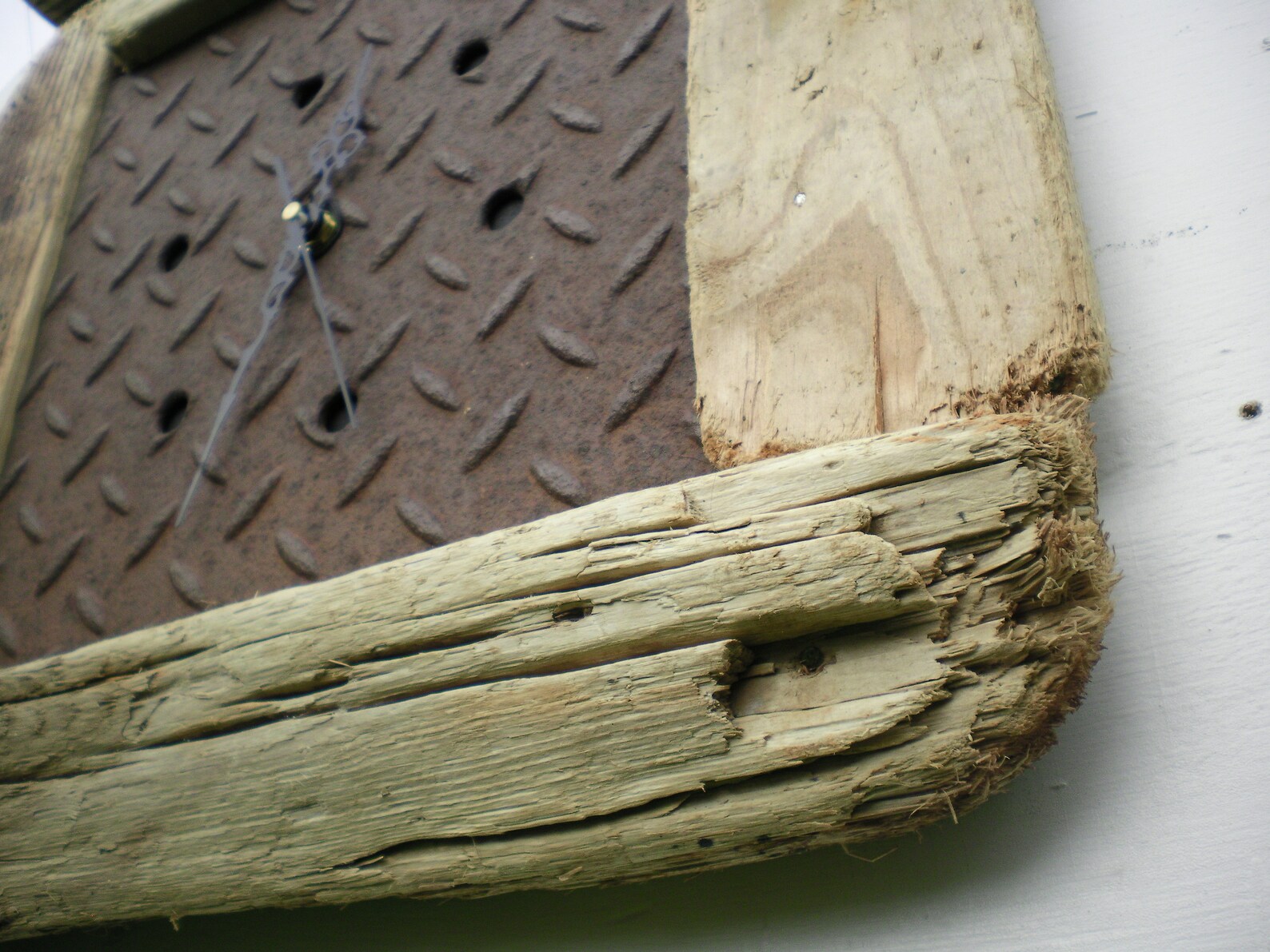 Driftwood and Drain Cover Clock. - Etsy
