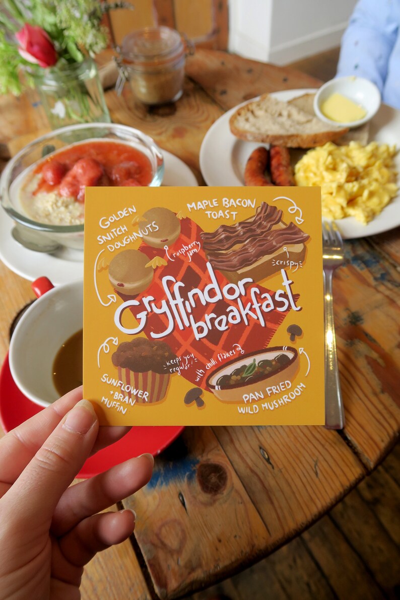 Hogwarts Breakfast Mini Prints / Postcards - Etsy UK
