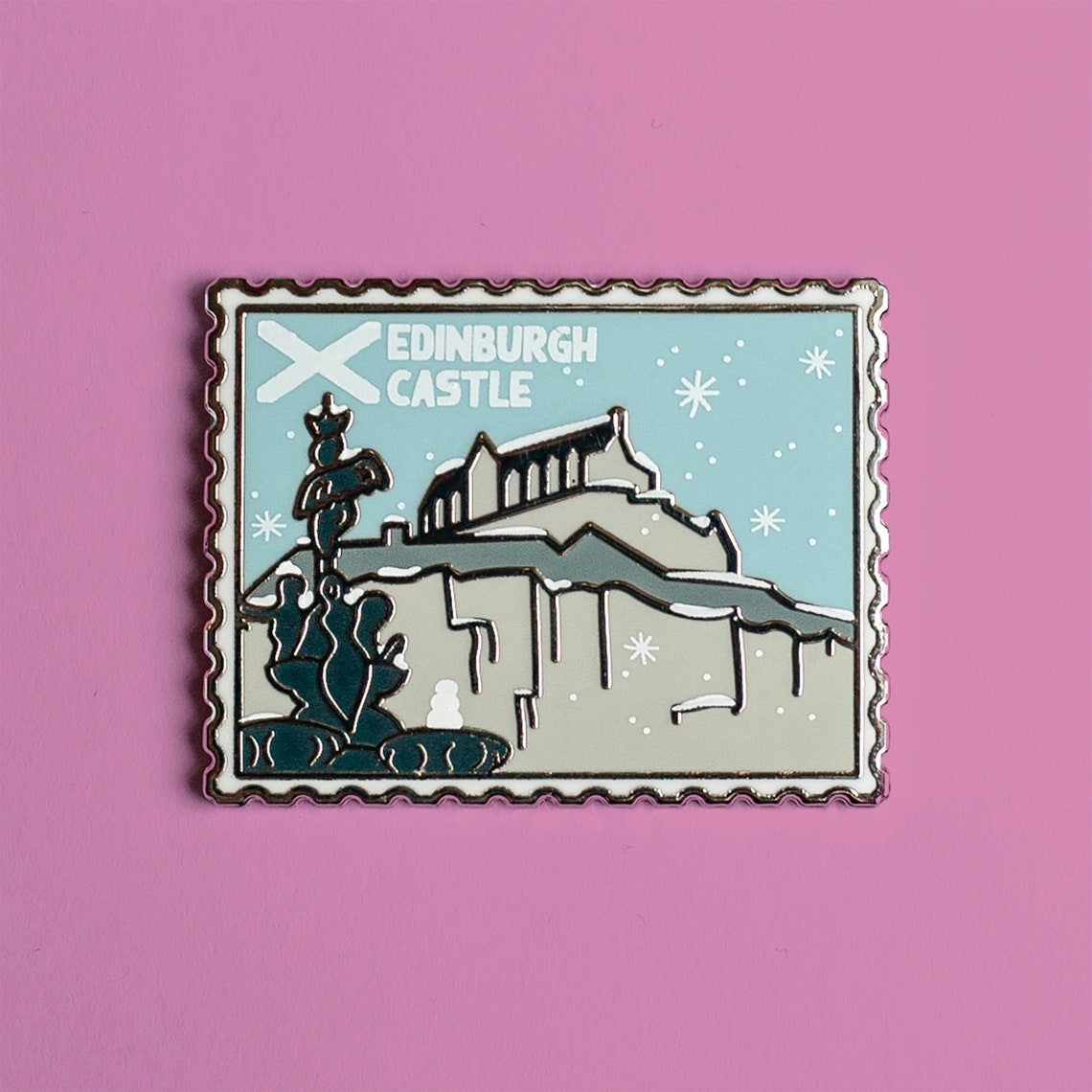 From Edinburgh With Love Seasonal Landmark Post Stamp Hard | Etsy