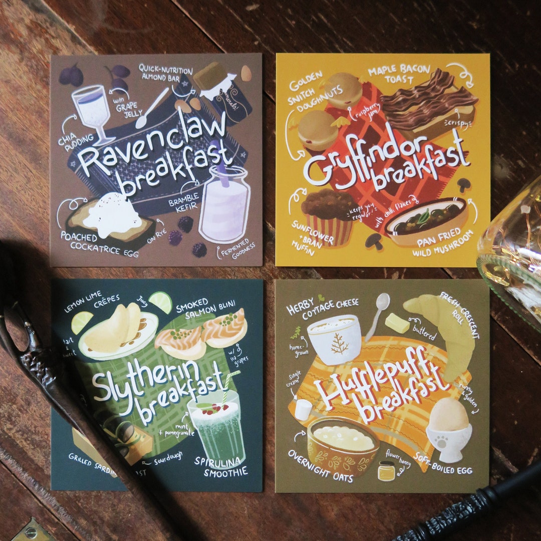 Hogwarts Breakfast Mini Prints / Postcards - Etsy