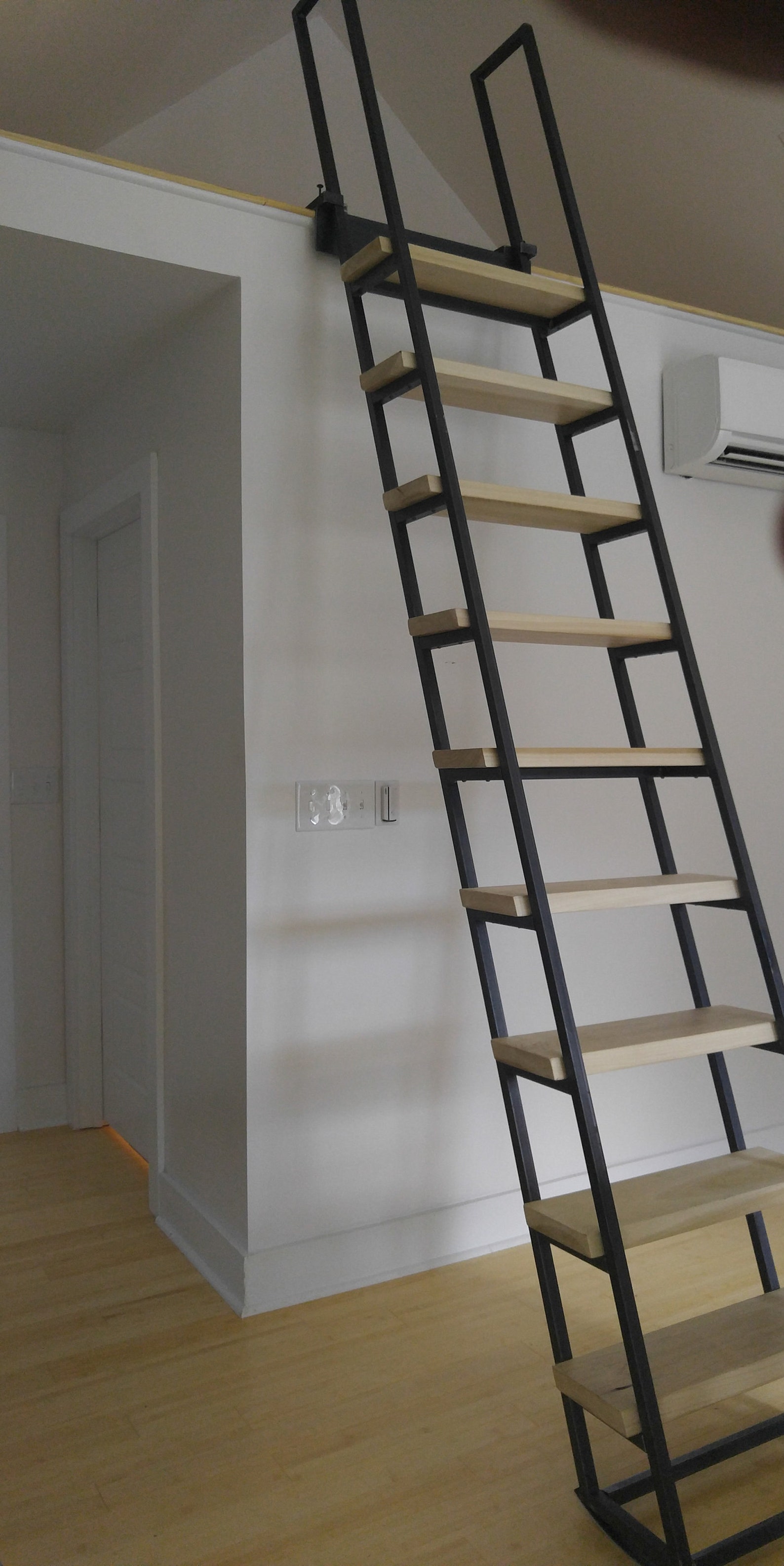 9 Foot Retractable Loft Ladder, in & Out. Free Shipping FOR Rush Orders ...