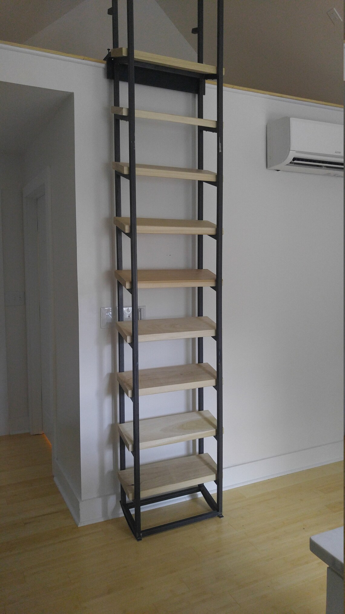 9 Foot Retractable Loft Ladder in & Out. Free Shipping to - Etsy
