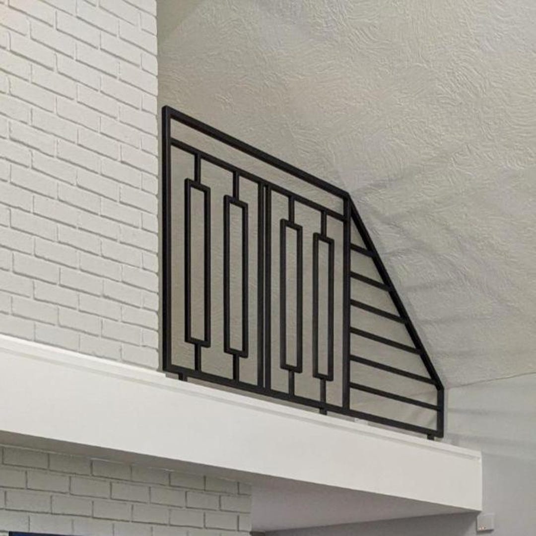Rectangular Accent Rails - Modern Hand Rails - Custom Made Metal ...