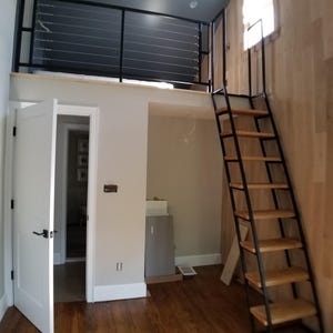 7ft Retractable Loft Ladder - Steel & Wood - Fully Finished - Custom ...