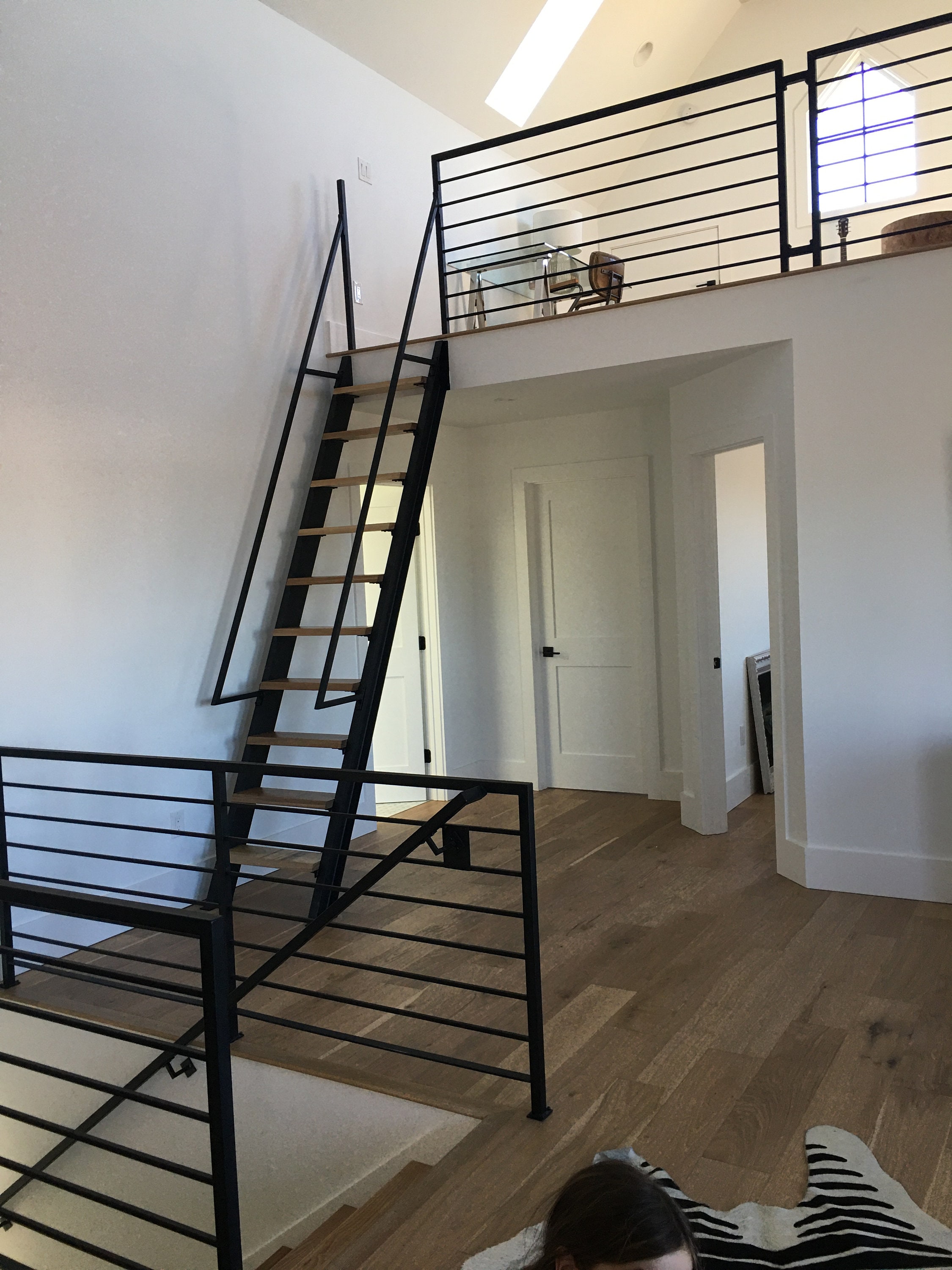 8ft Stationary Stairs - Loft Staircase - Hand Rails - Fully Finished ...