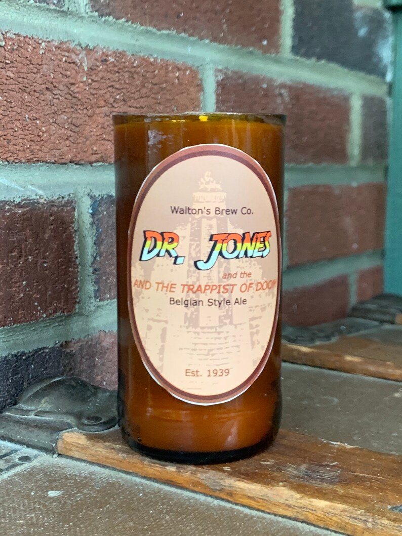 Indiana Jones Inspired Beer Bottle Candle Disney Inspired - Etsy