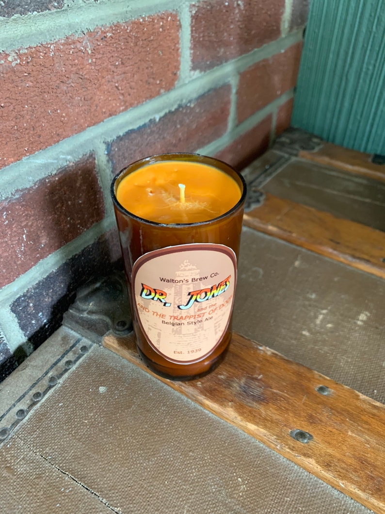 Indiana Jones Inspired Beer Bottle Candle Disney Inspired - Etsy