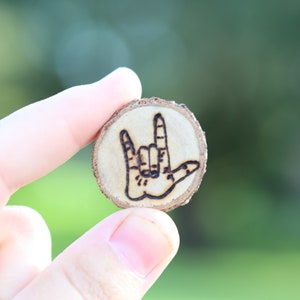 I Love You Sign Language Magnet ASL Magnet Sign Language - Etsy