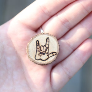 I Love You Sign Language Magnet ASL Magnet Sign Language - Etsy