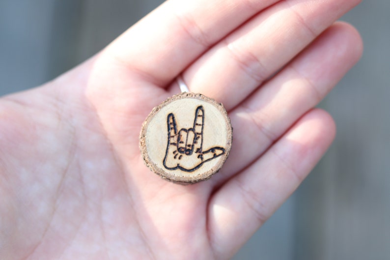 I Love You Sign Language Magnet ASL Magnet Sign Language - Etsy