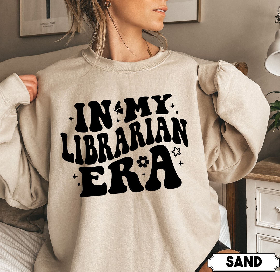 In My Librarian Era Shirt, Librarian Shirts, Retro Librarian Tshirt ...