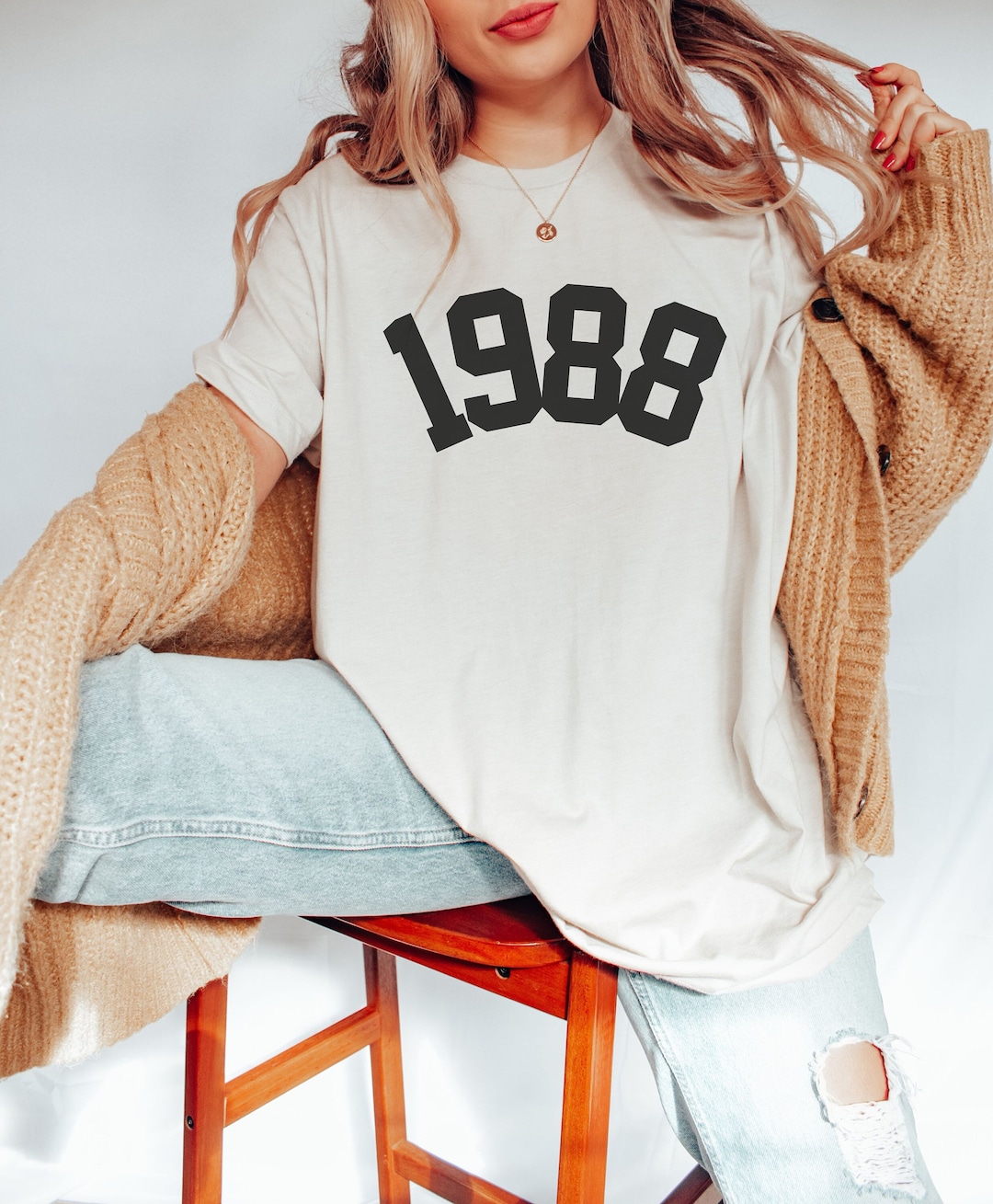 1988 Birthday Year Shirt, 1988 Birthday Year Number T-shirt, Women's ...