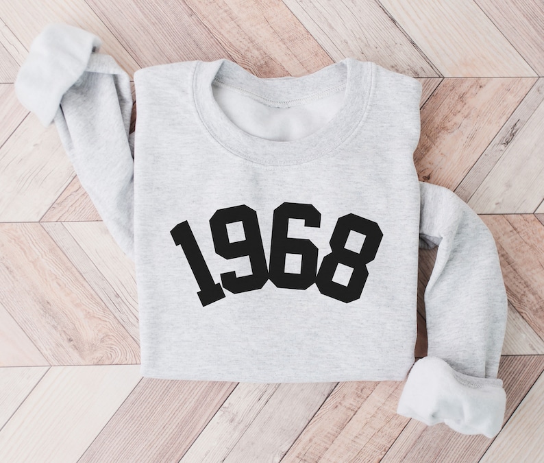 1968 Sweatshirt Born in 1968 Birthday Sweater 1968 Bday Gift - Etsy