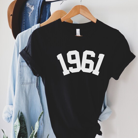 1961 Birthday Year Shirt 61st Birthday Gift Top Birthday | Etsy