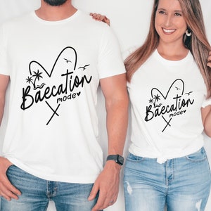 Baecation Mode Shirt, Couples Trip T-shirt, His & Her Baecation Shirts ...
