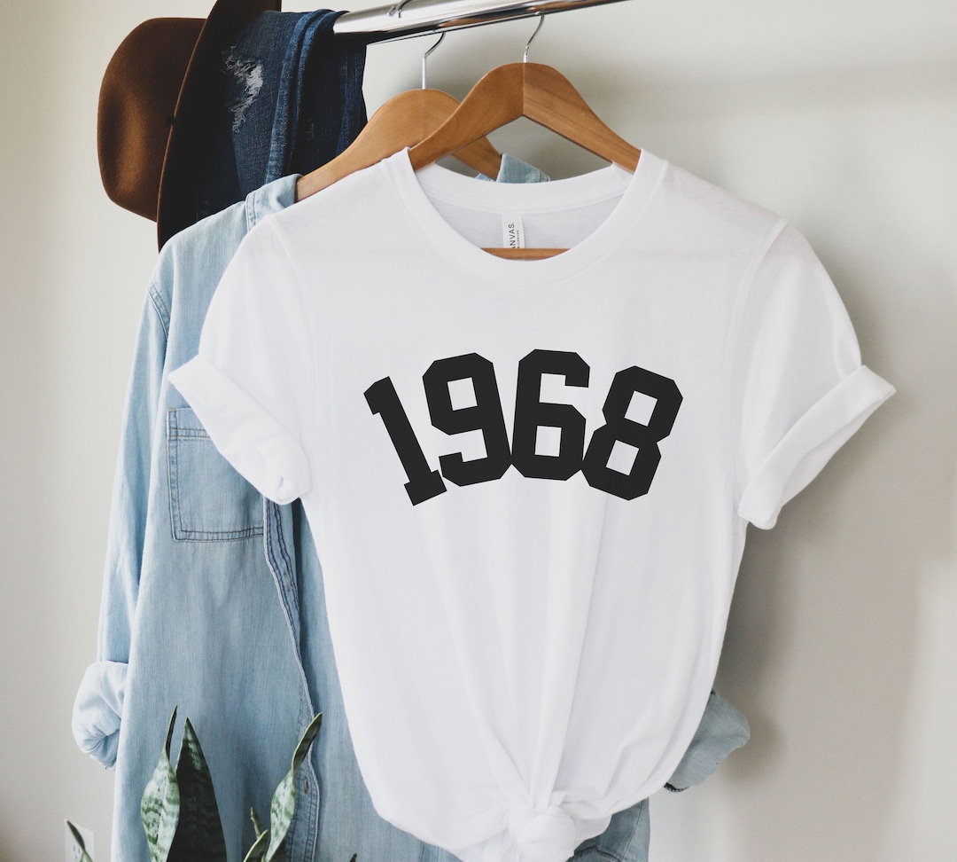 1968 Shirt, 1968 Tshirt, 1968 Shirt Women, Born in 1968 T Shirt ...