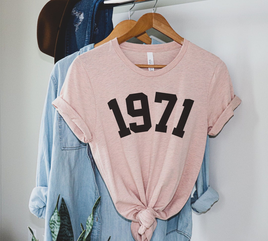 1971 Shirt, 1971 Tshirt, 1971 Shirt Women, Born in 1971 T Shirt ...