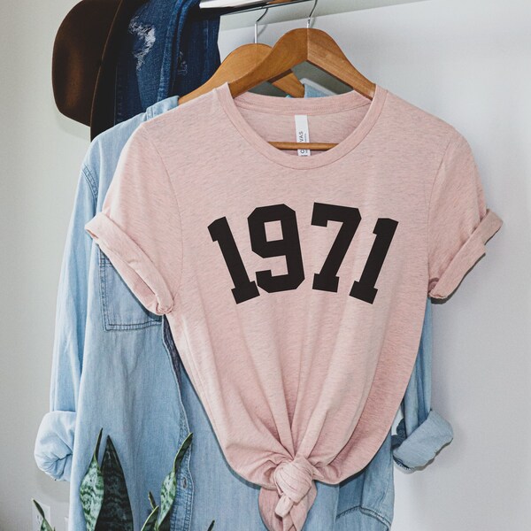 1971 Birthday Shirt - Etsy