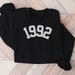 1992 Birthday Year Number Sweatshirt for Women, Women's 30th Birthday ...