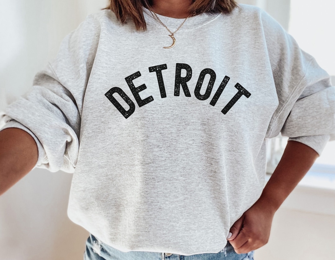 Detroit Sweatshirt, Detroit Shirt, Detroit Gifts, Detroit Sweater ...