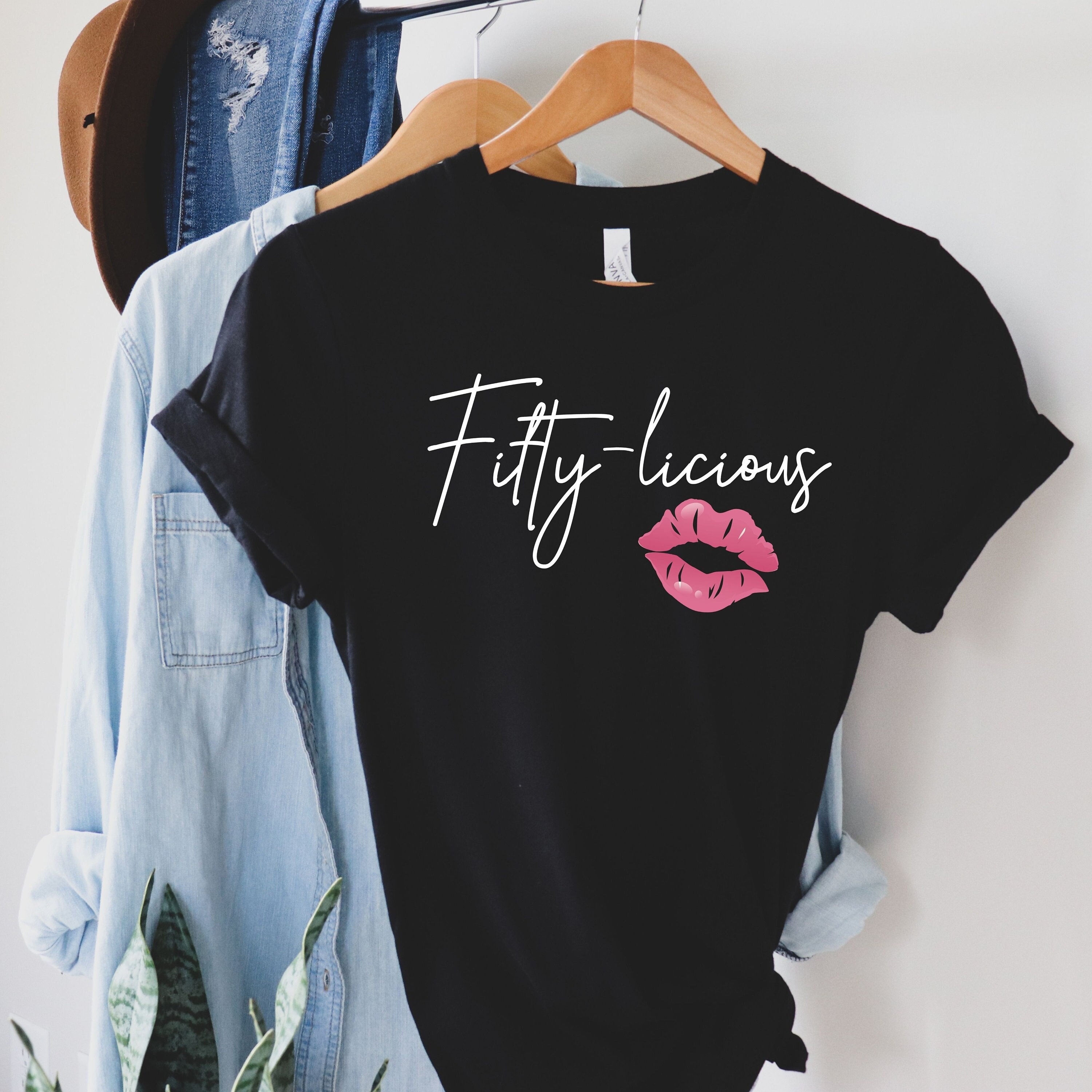 Fifty-licious Shirt 50th Birthday Tshirt Birthday Gift - Etsy