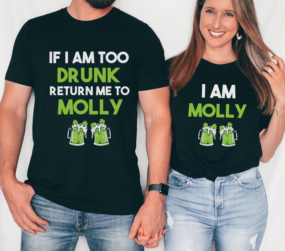 If I Am Too Drunk Return Me to and I Am Custom Name Couple Shirt, Funny ...