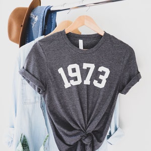 1973 Shirt, 1973 Tshirt, 1973 Shirt Women, Born in 1973 T Shirt ...