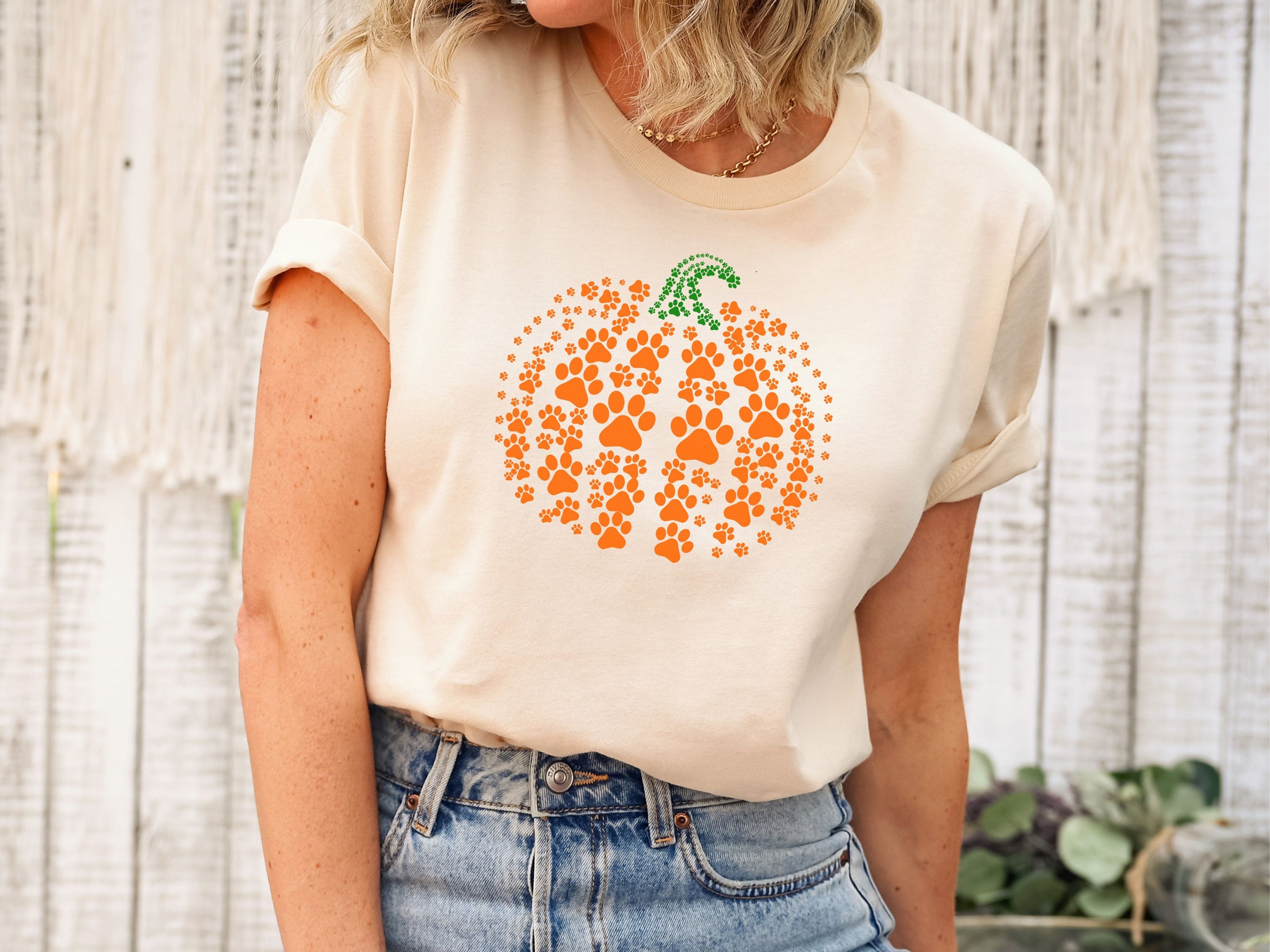 Fall Dog Shirts, Paw Print Pumpkin, Fall Dog Mom Shirt, Paw Pumpkins ...
