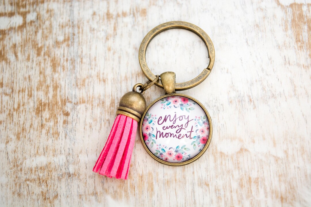 Motivational Keychain for Girls - Women Inspirational Quote Jewelry ...