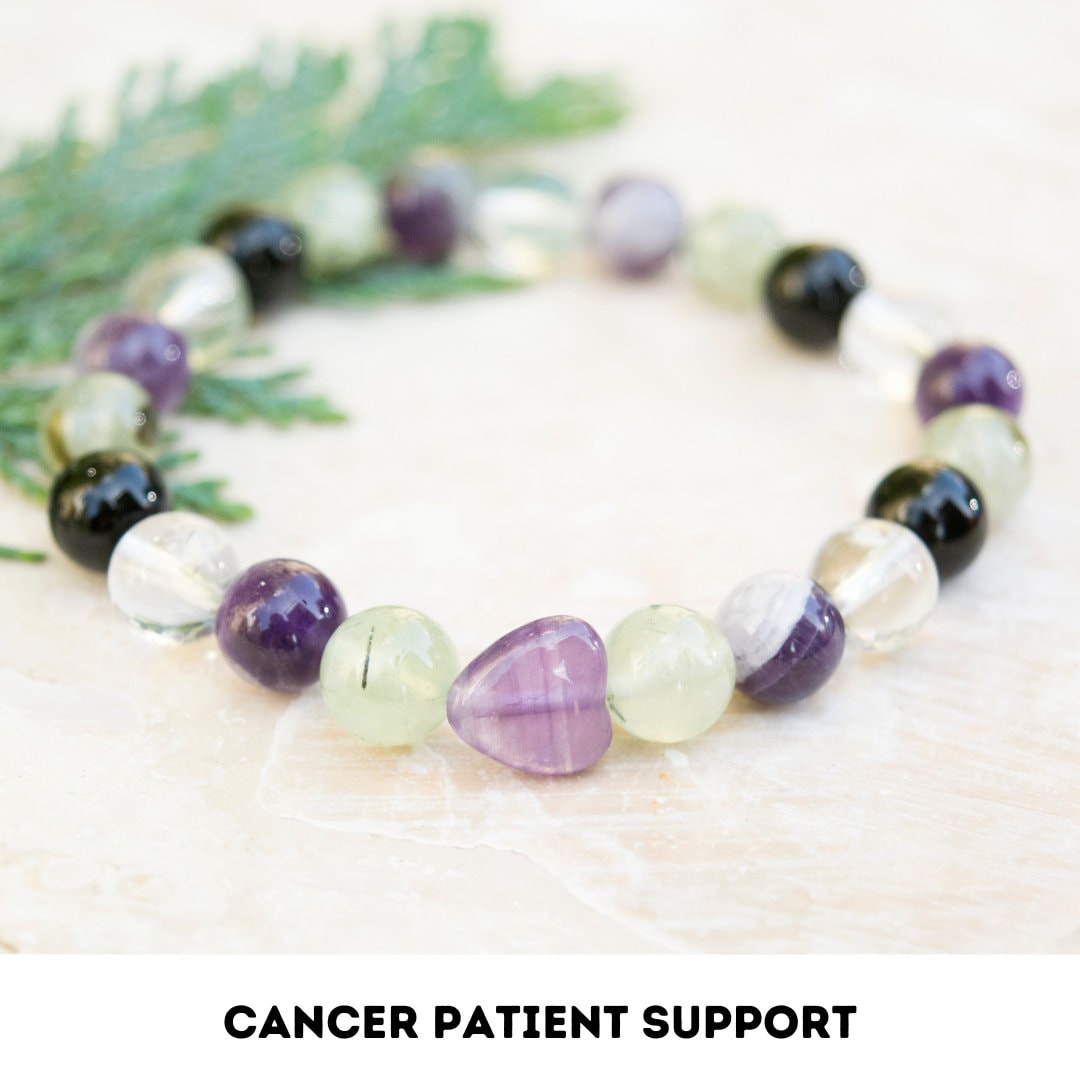 CANCER SUPPORT Gemstone Bracelet, Gift for Cancer Patient, Gift for ...