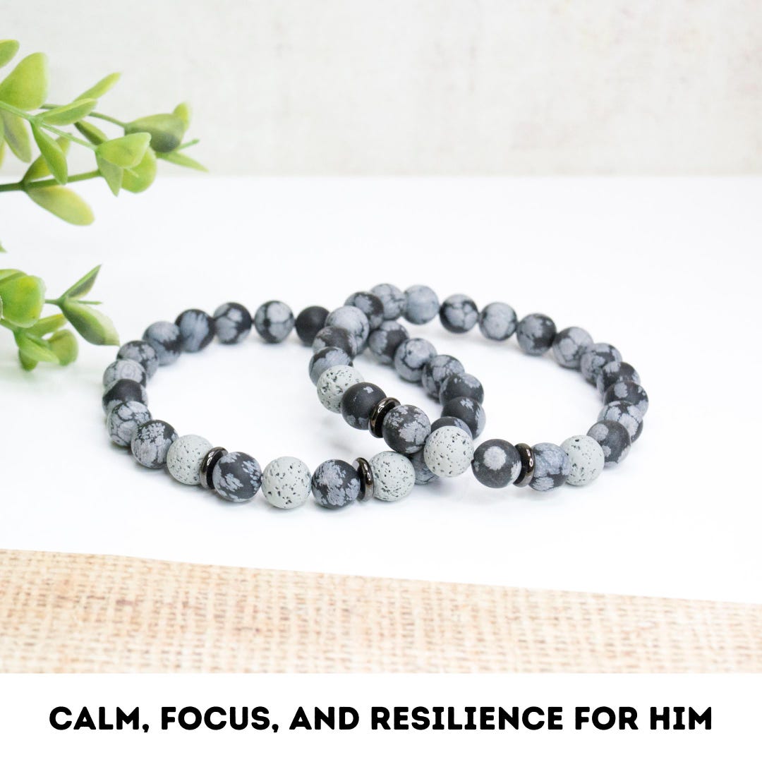 Grounding Energy Bracelet for Men, Valentine’s Day Gift Husband ...