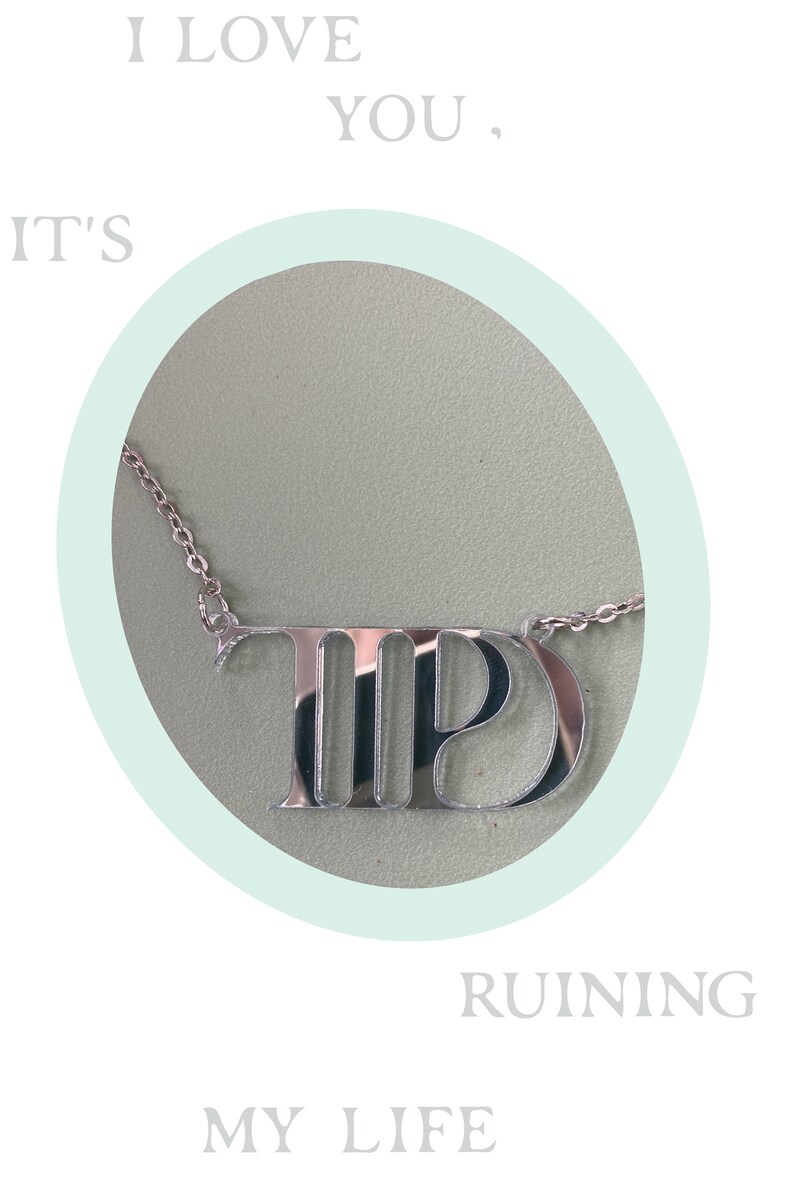 TTPD Laser Cut File SVG for Taylor Swift Necklace Eras Tour Jewellery ...