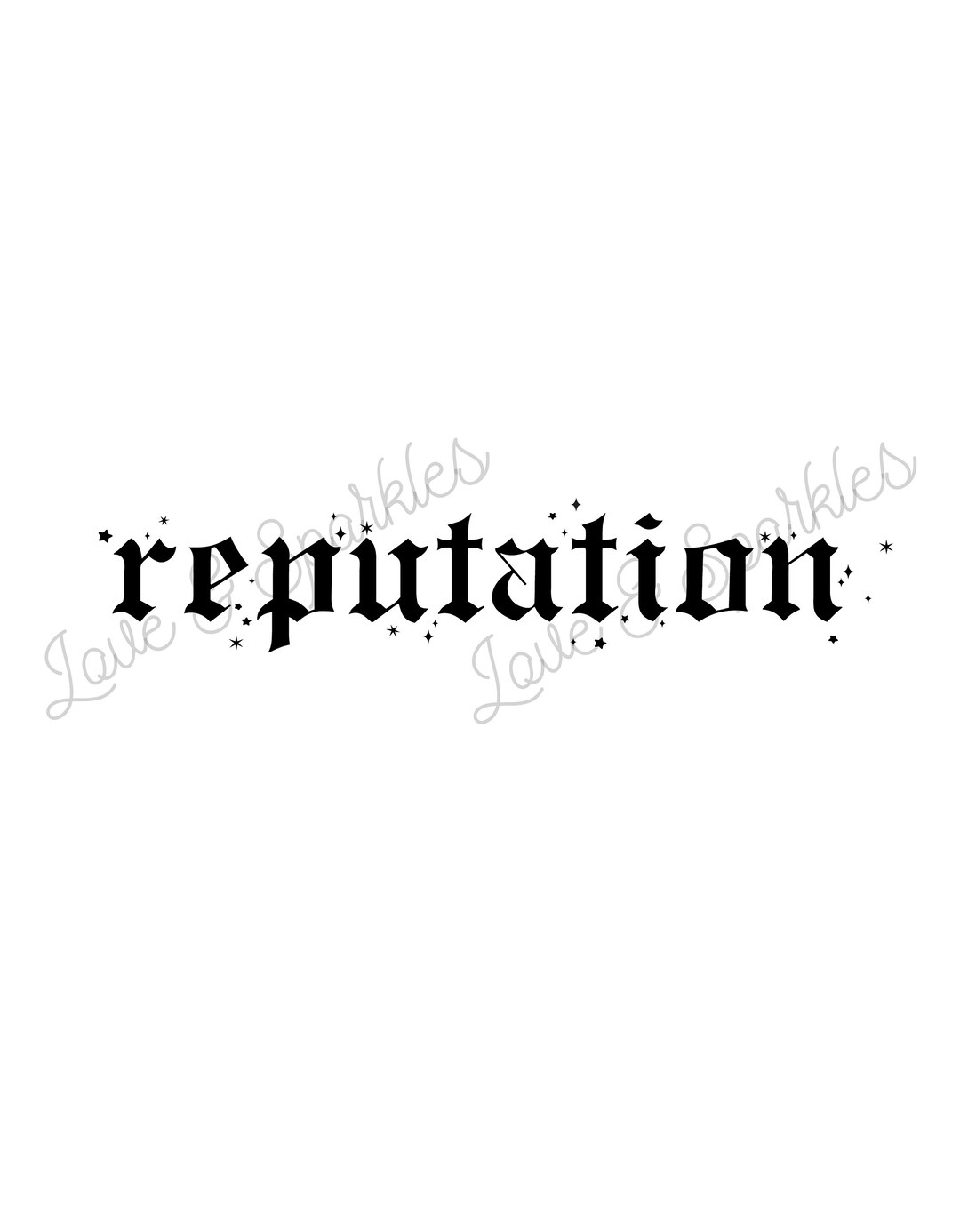 Digital File: Reputation Era Logo for Printing Onto Garments or Vinyl ...