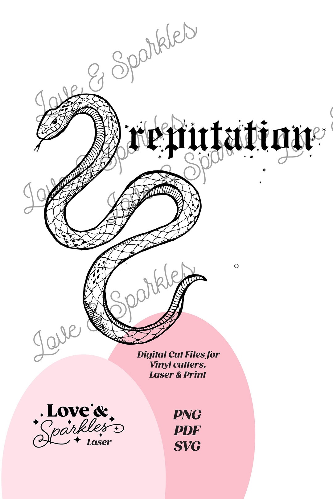 Digital File: Reputation Era Logo for Printing Onto Garments or Vinyl ...