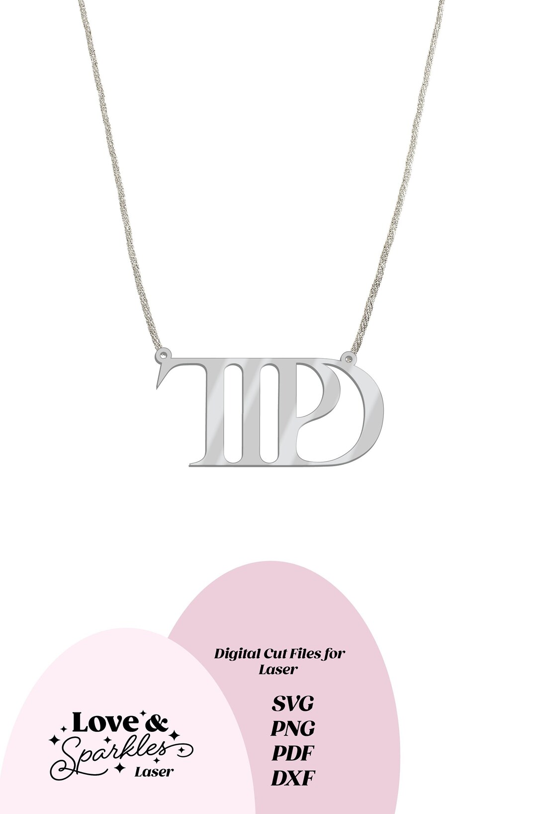 TTPD Laser Cut File SVG for Taylor Swift Necklace Eras Tour Jewellery ...