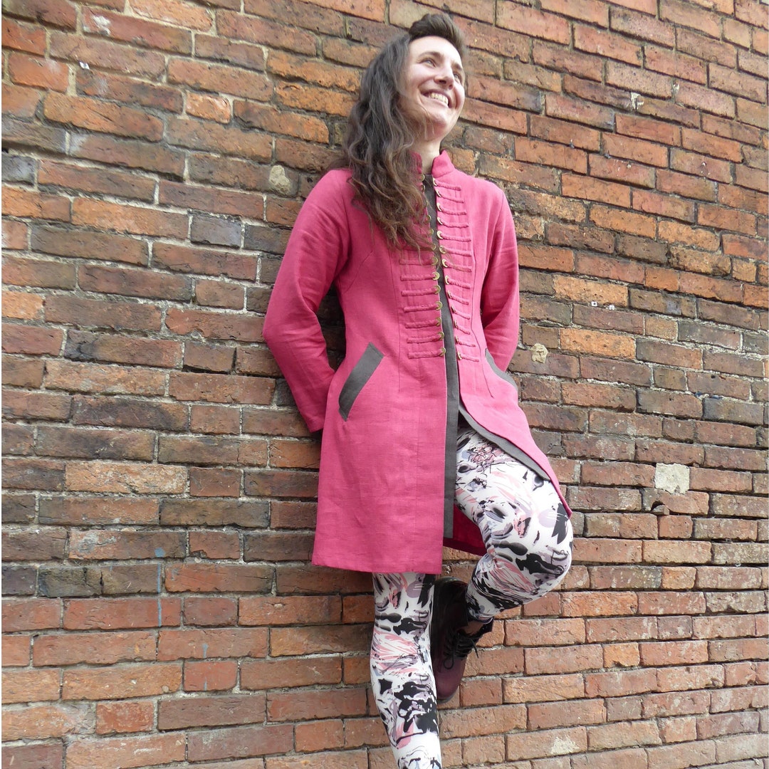 Rose Pink Sergeant Coat in Nettle - Etsy